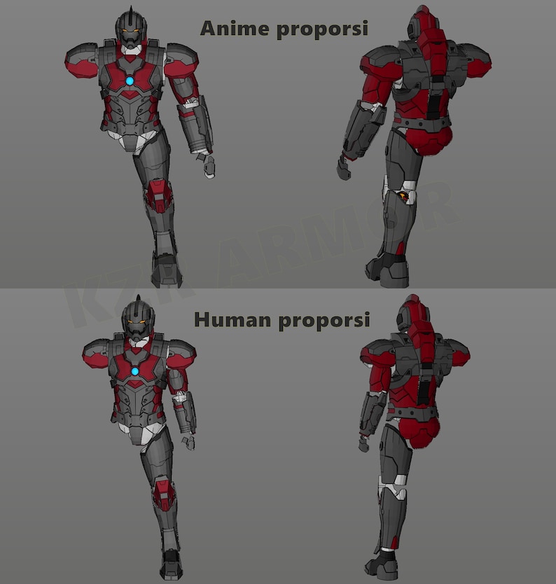 Ultraman Jack Armor Cosplay Foam Pattern - Etsy