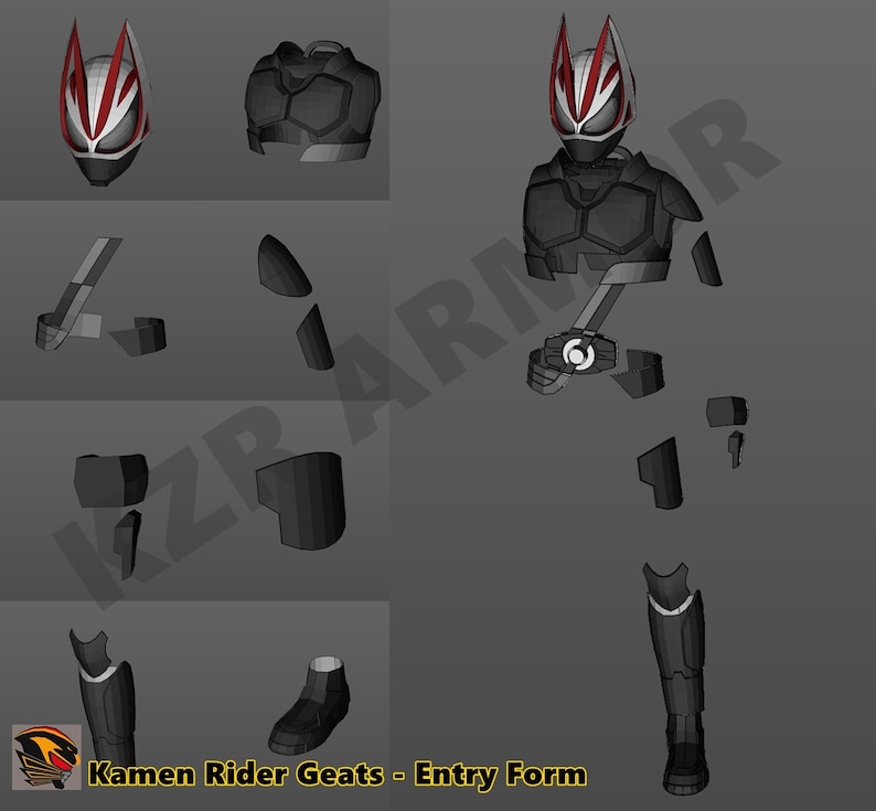 Kamen Rider Geats Entry - Foam Template - Etsy