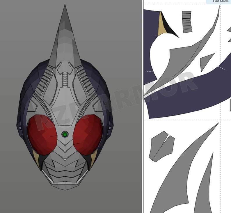 Kamen Rider Blade Cosplay EVAFOAM Template - Etsy
