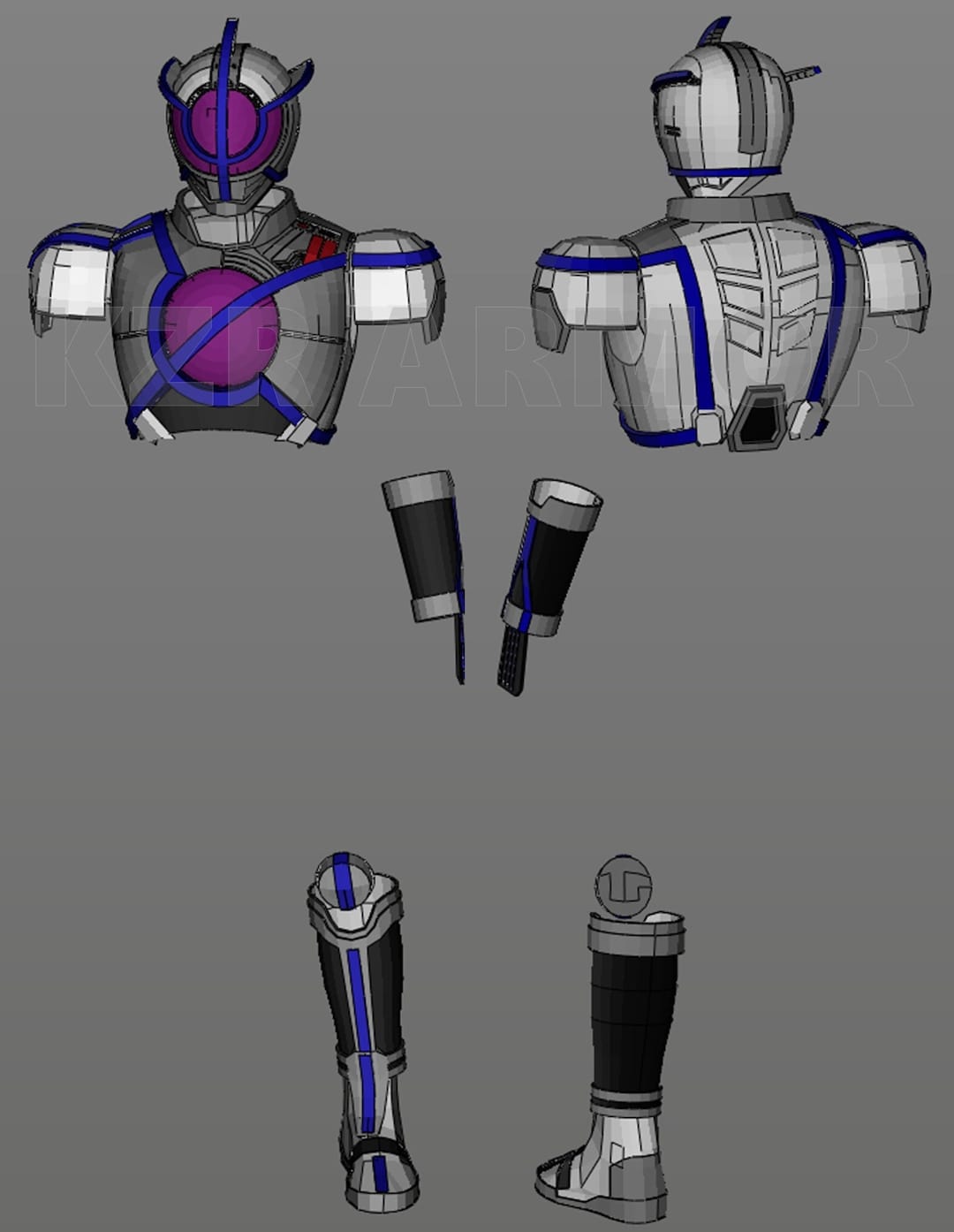 Kamen Rider Psyga Cosplay Evafoam Template - Etsy