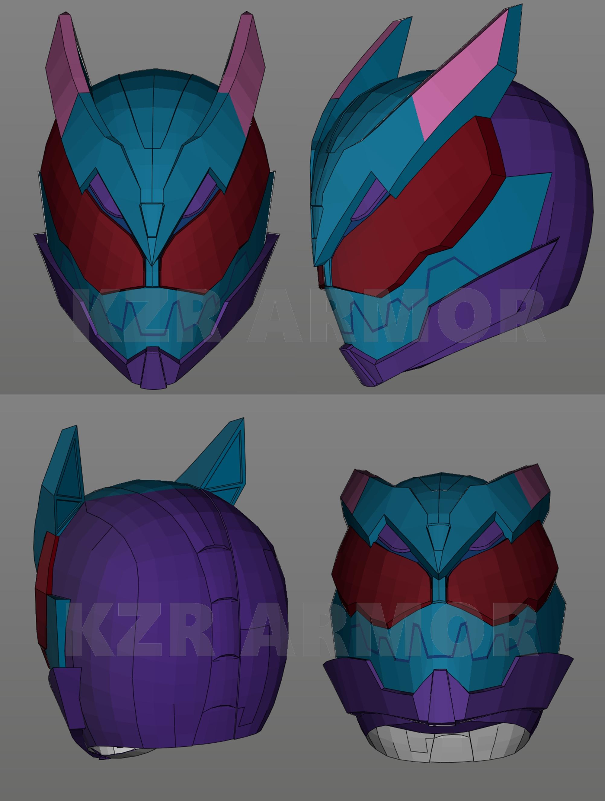 DIY Kamen Rider Revi Barid Rex EVAFOAM Cosplay Template - Etsy