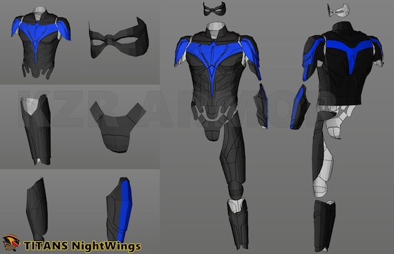 Nightwing Mask Template Eva Foam