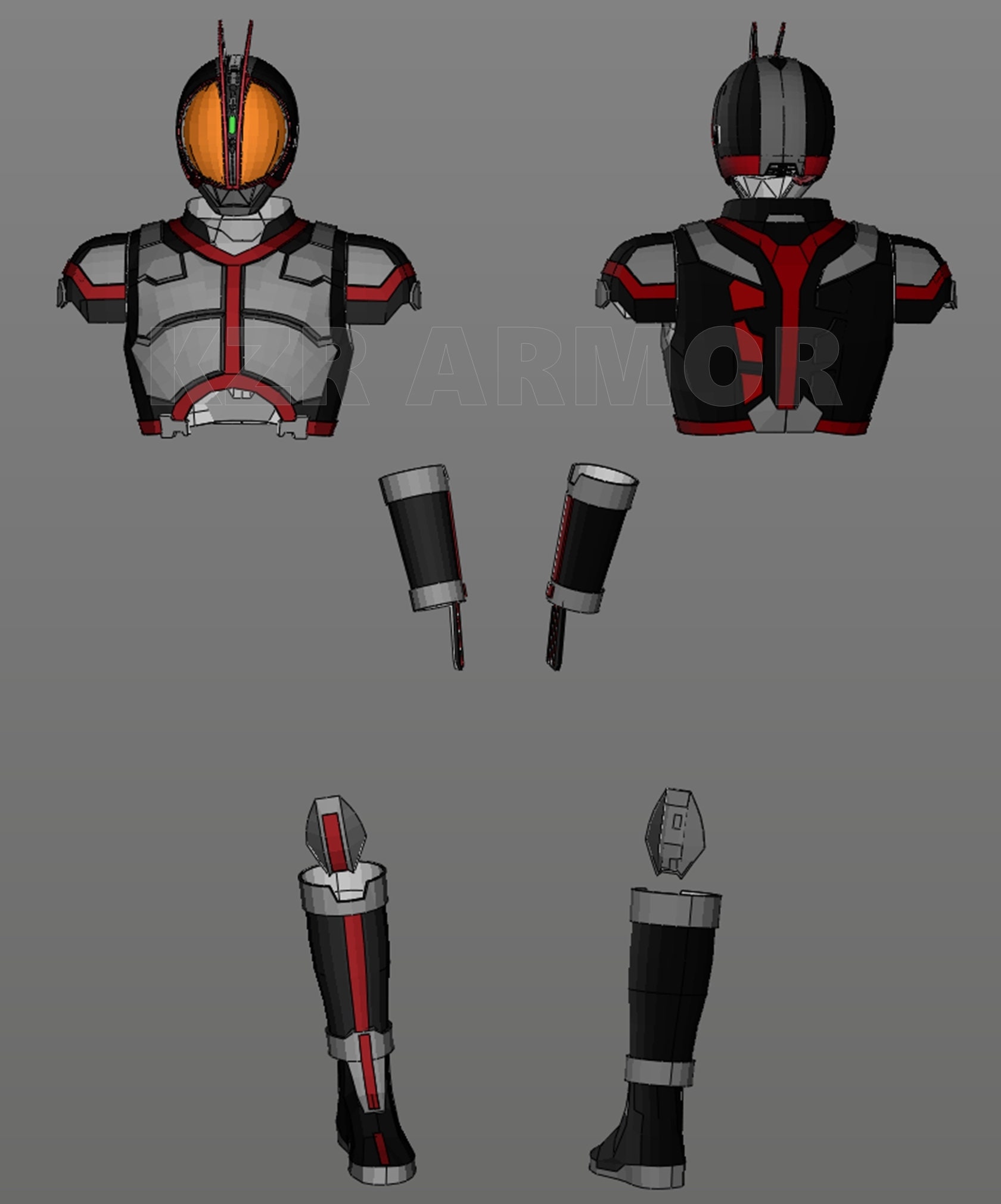 Kamen Rider Faiz Pack Costume Evafoam Template - Etsy