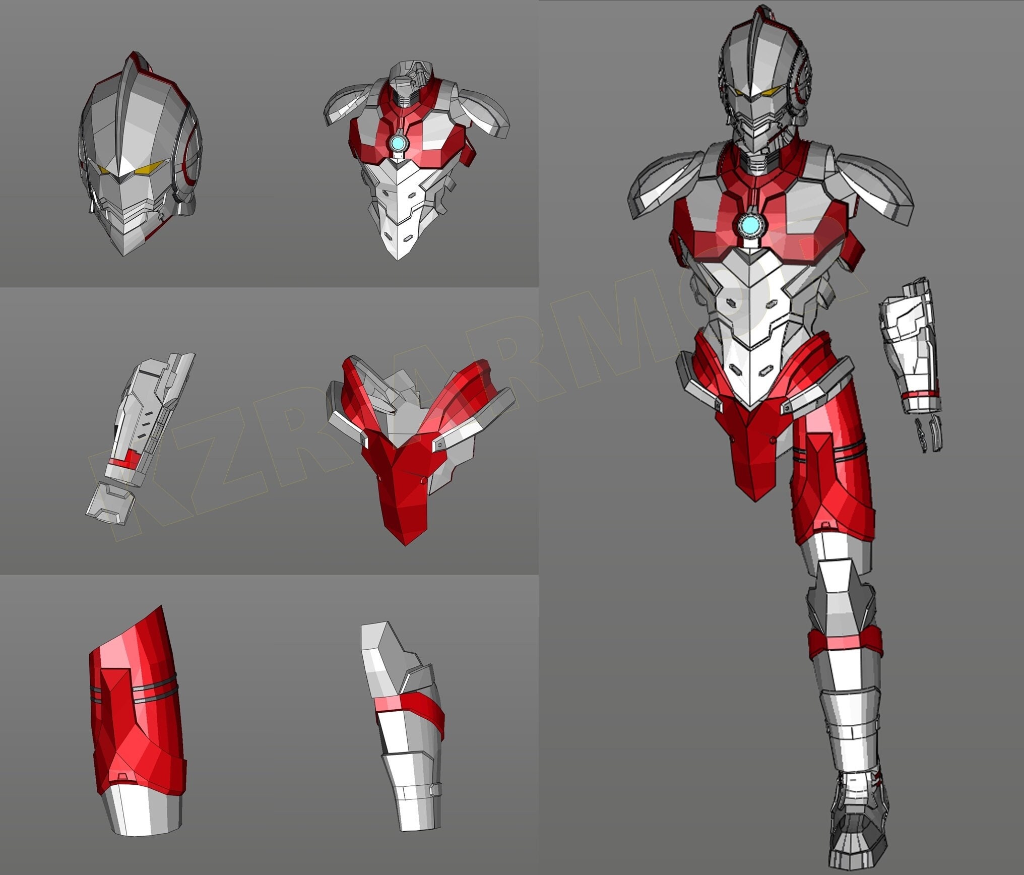 Ultraman Shinjiro Anime Cosplay Foam Pattern - Etsy