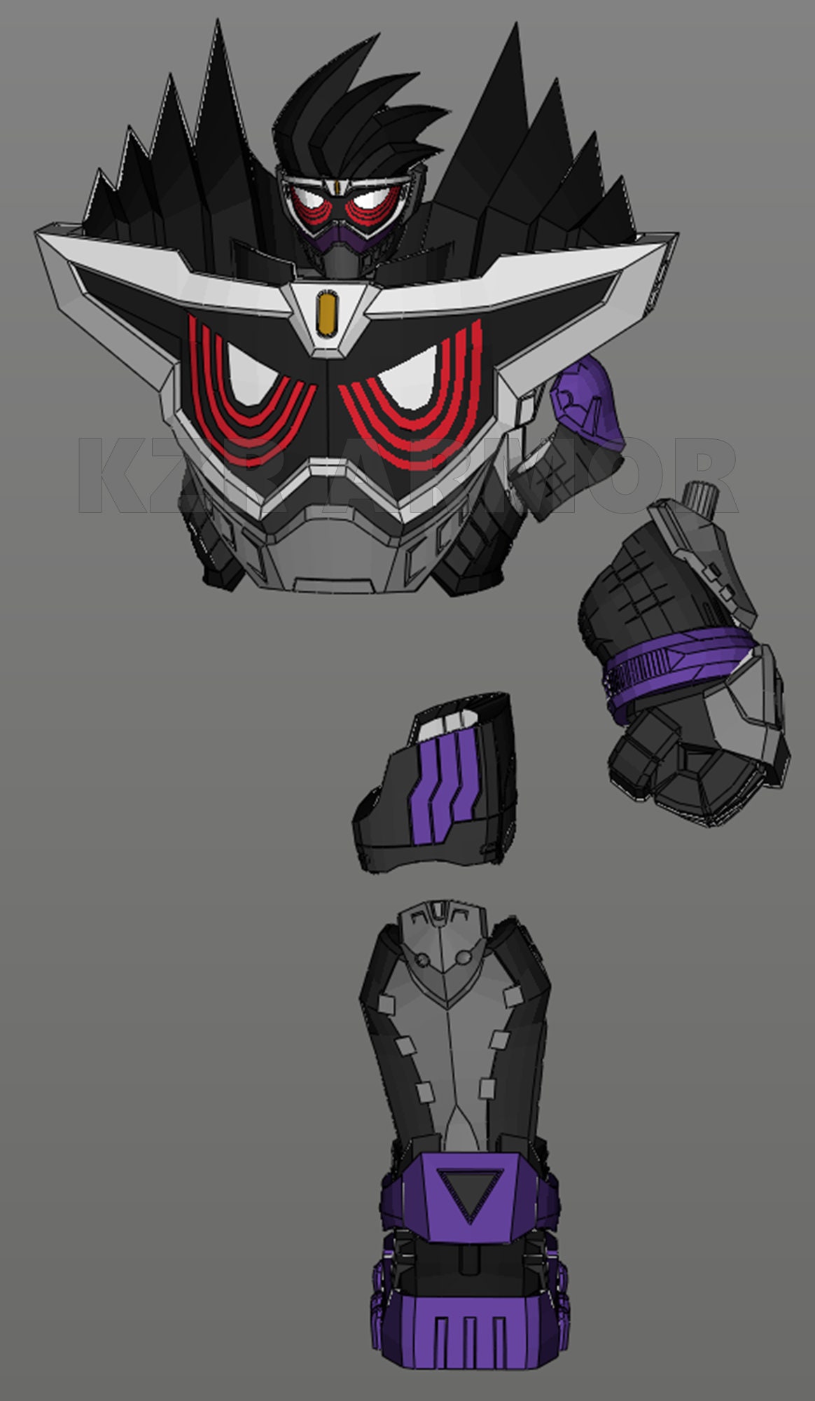 Kamen Rider Genm God Maximum Gamer Cosplay EVAFOAM Template - Etsy