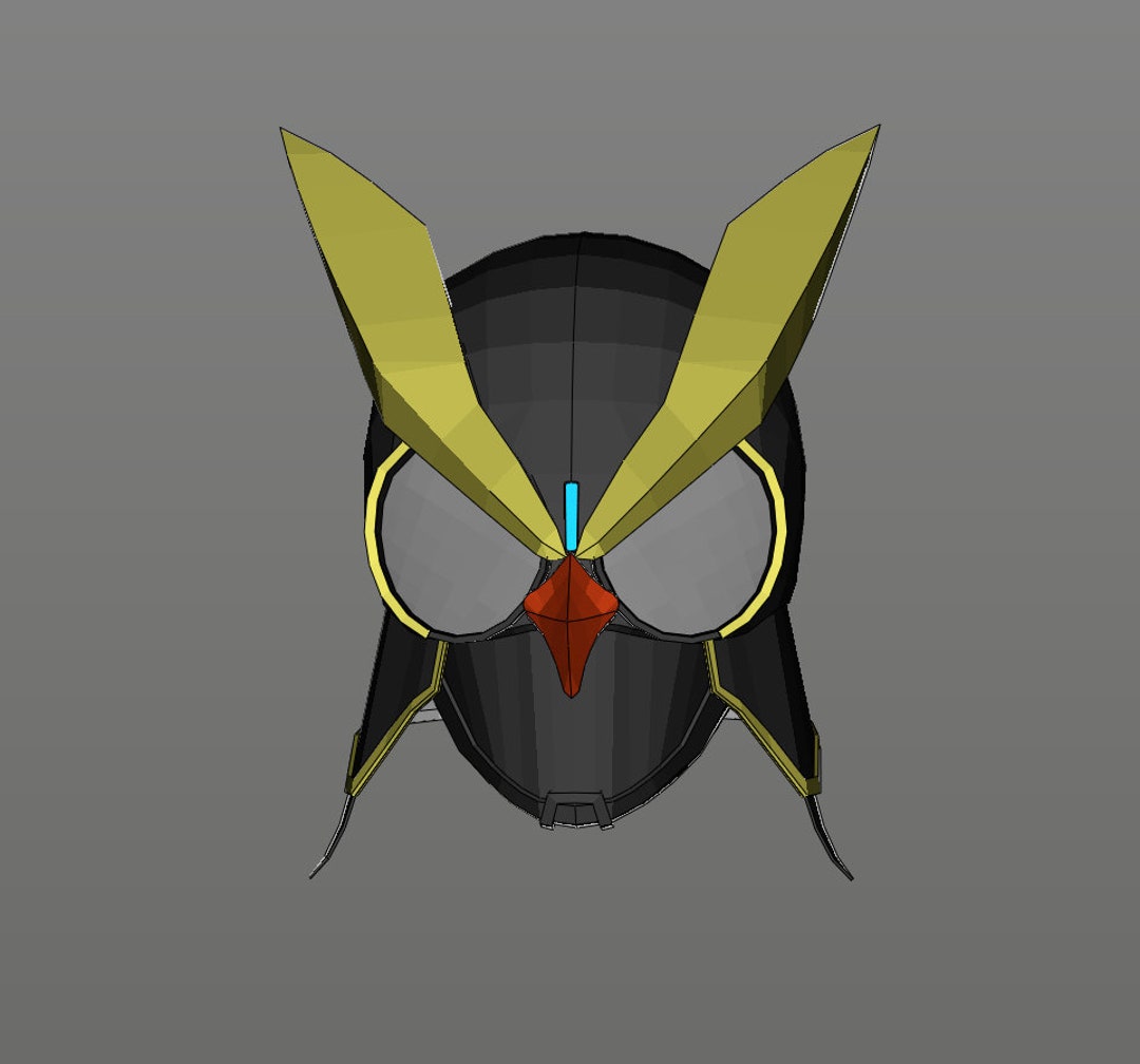 Kamen Rider Ginpen Helm Foam Template - Etsy