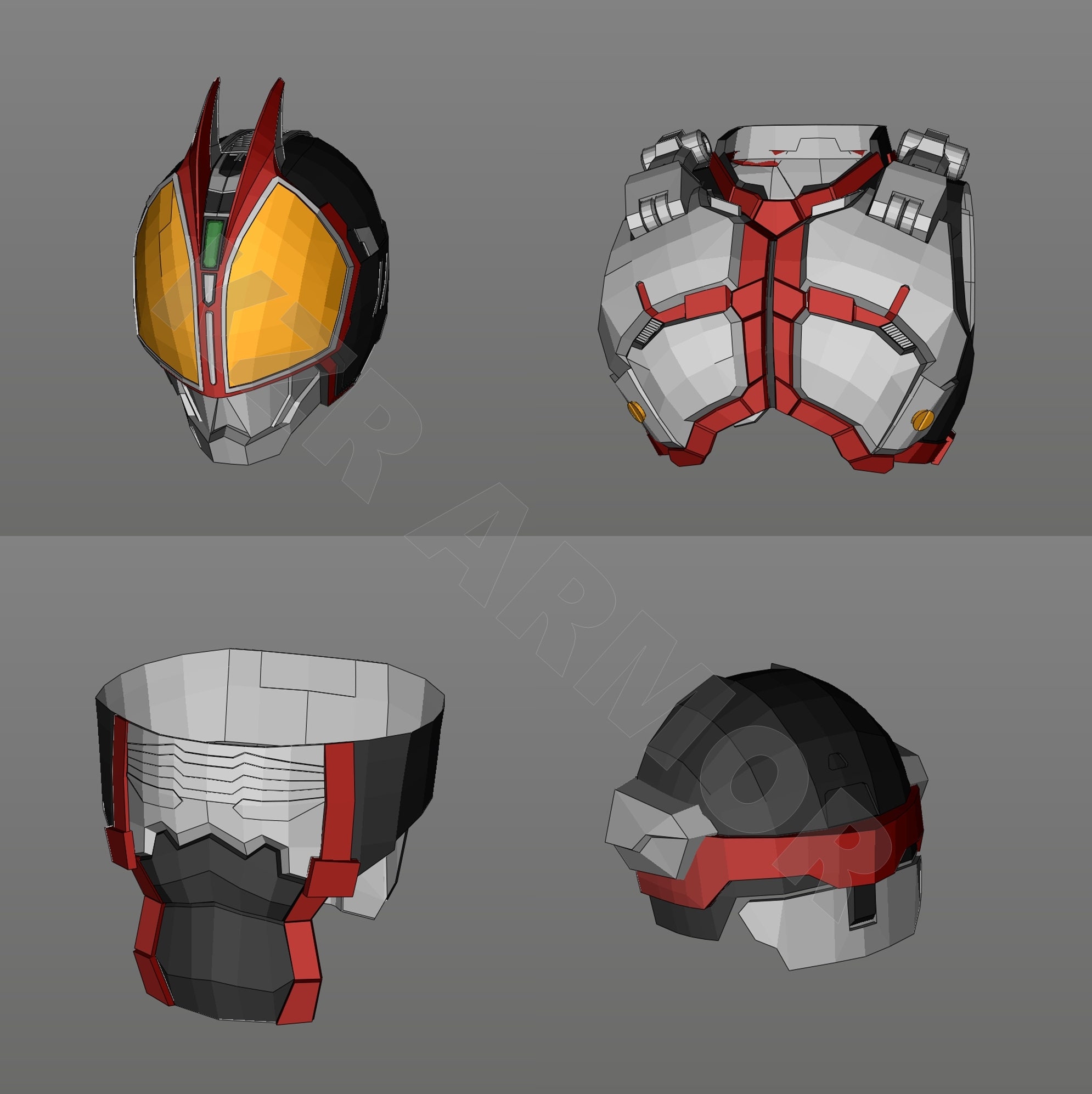 SIC Kamen Rider Faiz Cosplay Evafoam Pattern - Etsy