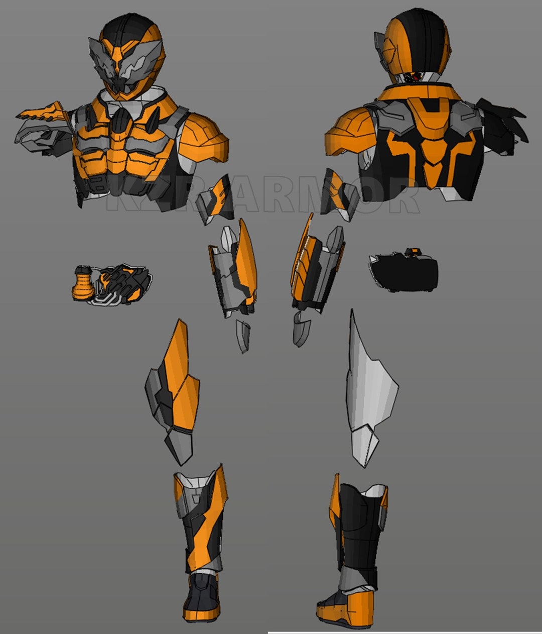 Kamen Rider Chimera Cosplay EVAFOAM Template - Etsy