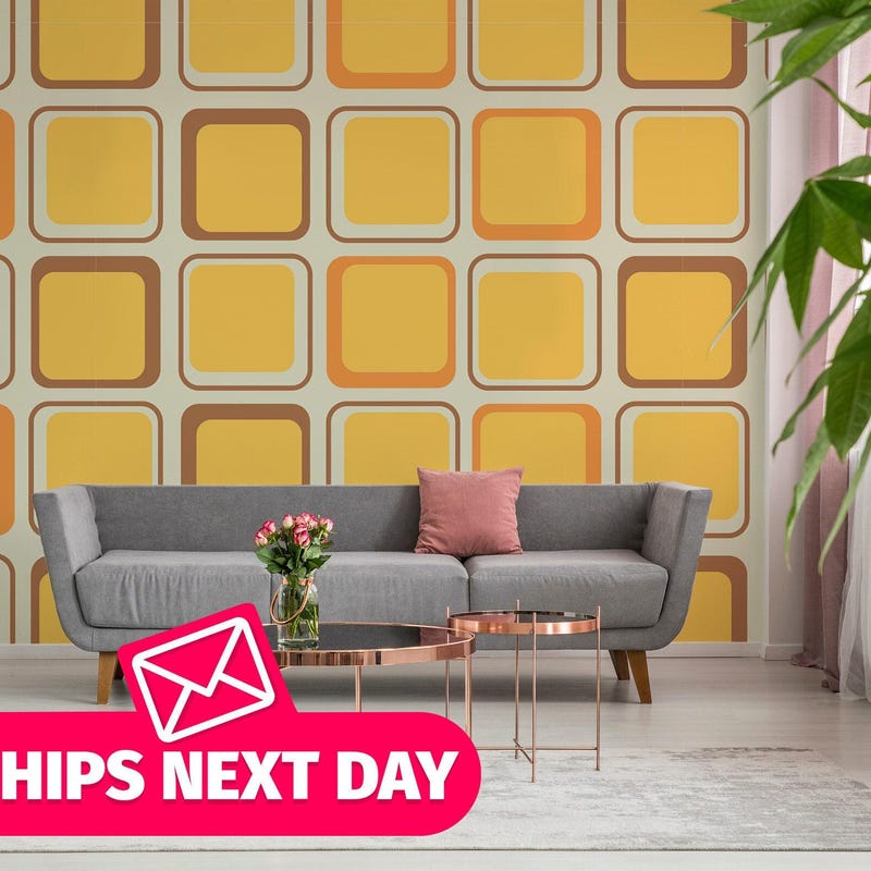 Midcentury Wallpaper - Etsy