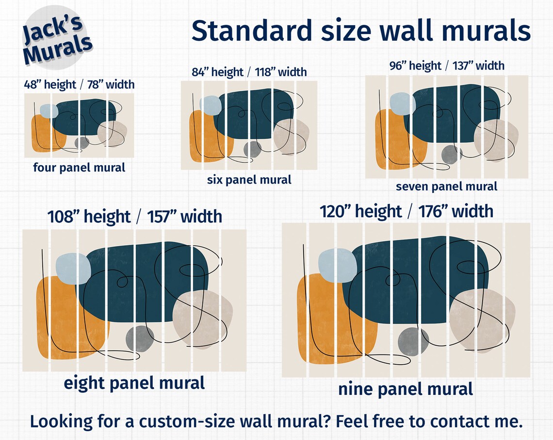 Boho Geometric Wallpaper Mural Bohemian Wall Mural Peel and | Etsy