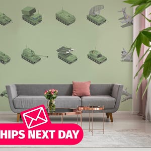 Military Wallpaper Mural / Transport Mural, Peel and Stick Removable ...