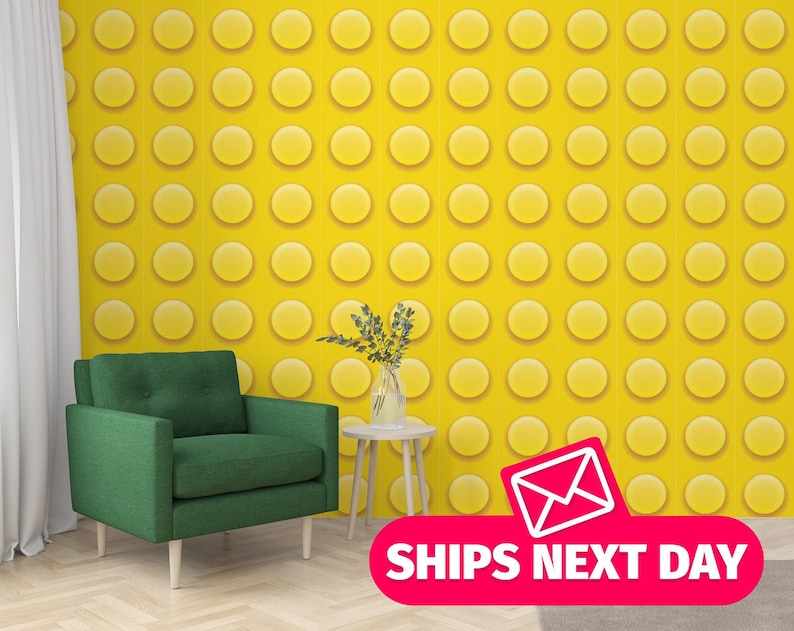 Toy Blocks Wallpaper Mural, Lego-style, Removable Vinyl or Fabric - Etsy