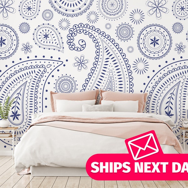 Paisley Vinyl Wall Decals - Etsy
