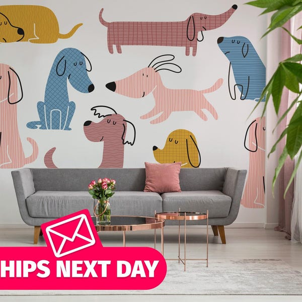 Dog Wall Mural - Etsy