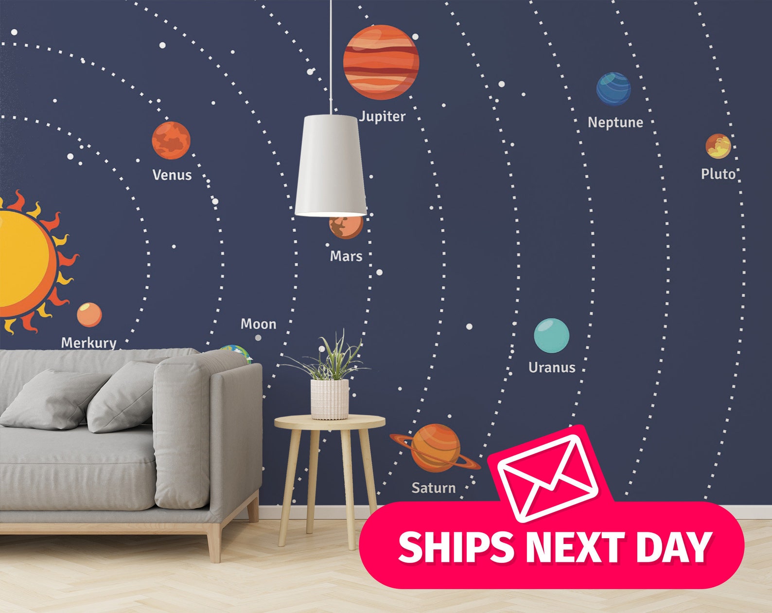 Universe Wallpaper Mural Solar System Wall Mural Peel and | Etsy