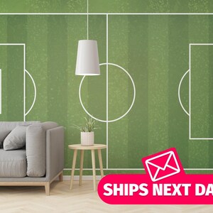 Sports / Football Mural, Peel and Stick Removable Vinyl or Fabric, Non ...