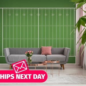 Football Field Wallpaper Mural – Peel and Stick Sports Decor - Etsy