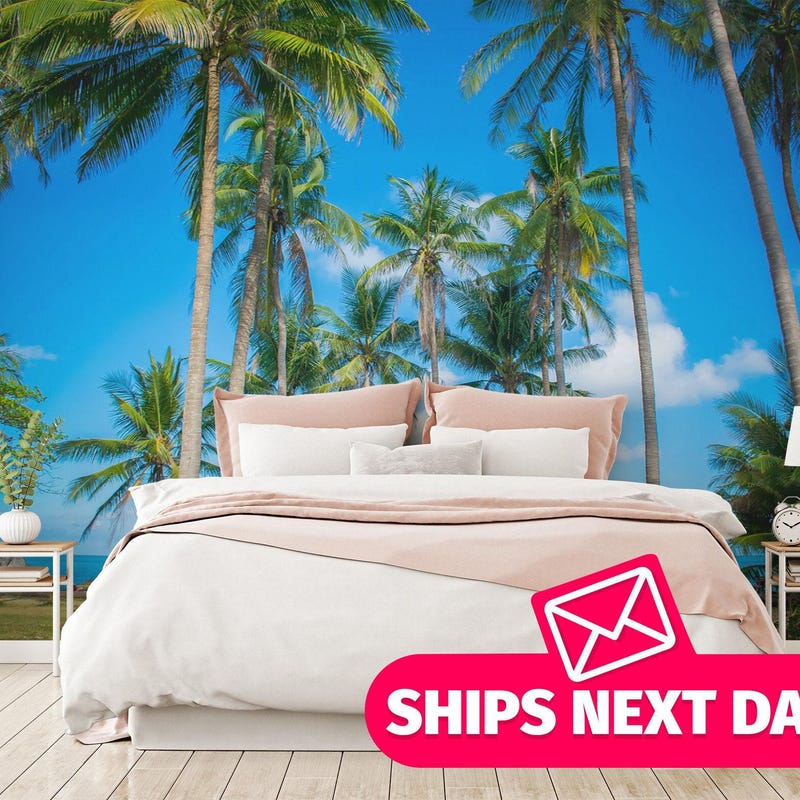 Palm Tree Wall Mural - Etsy