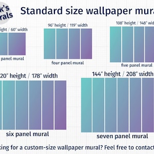 Blue Ombre Wallpaper Mural, Peel and Stick Vinyl or Unpasted - Etsy