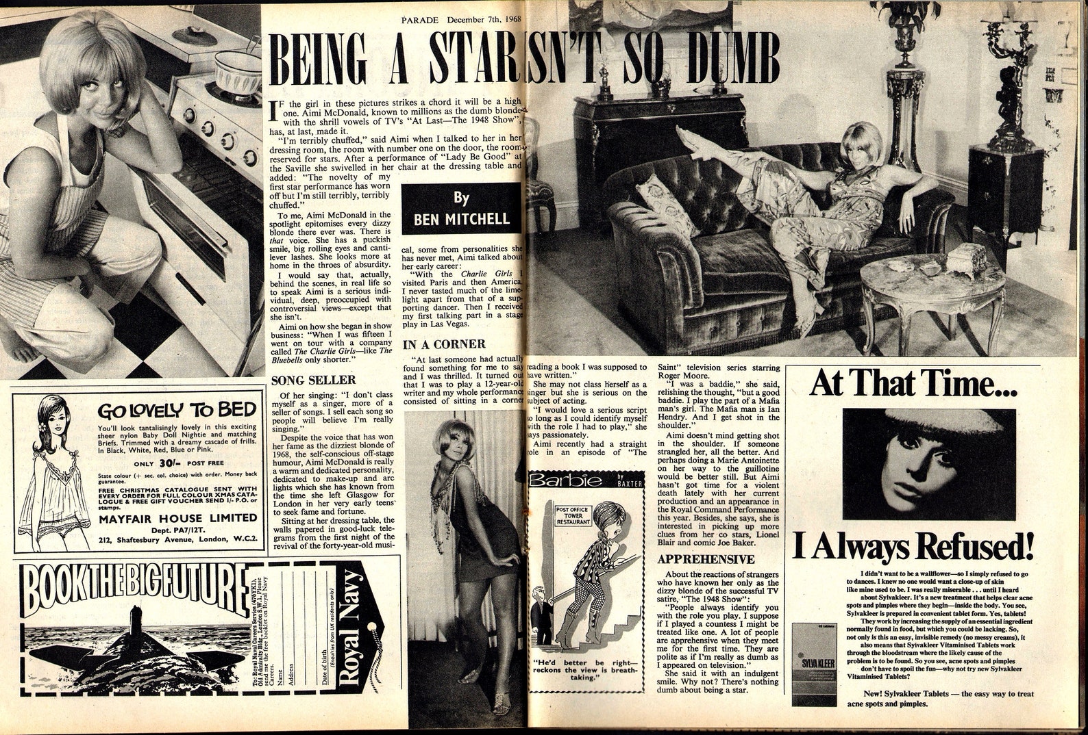 Parade Magazine No.1513. December 7th 1968. British | Etsy