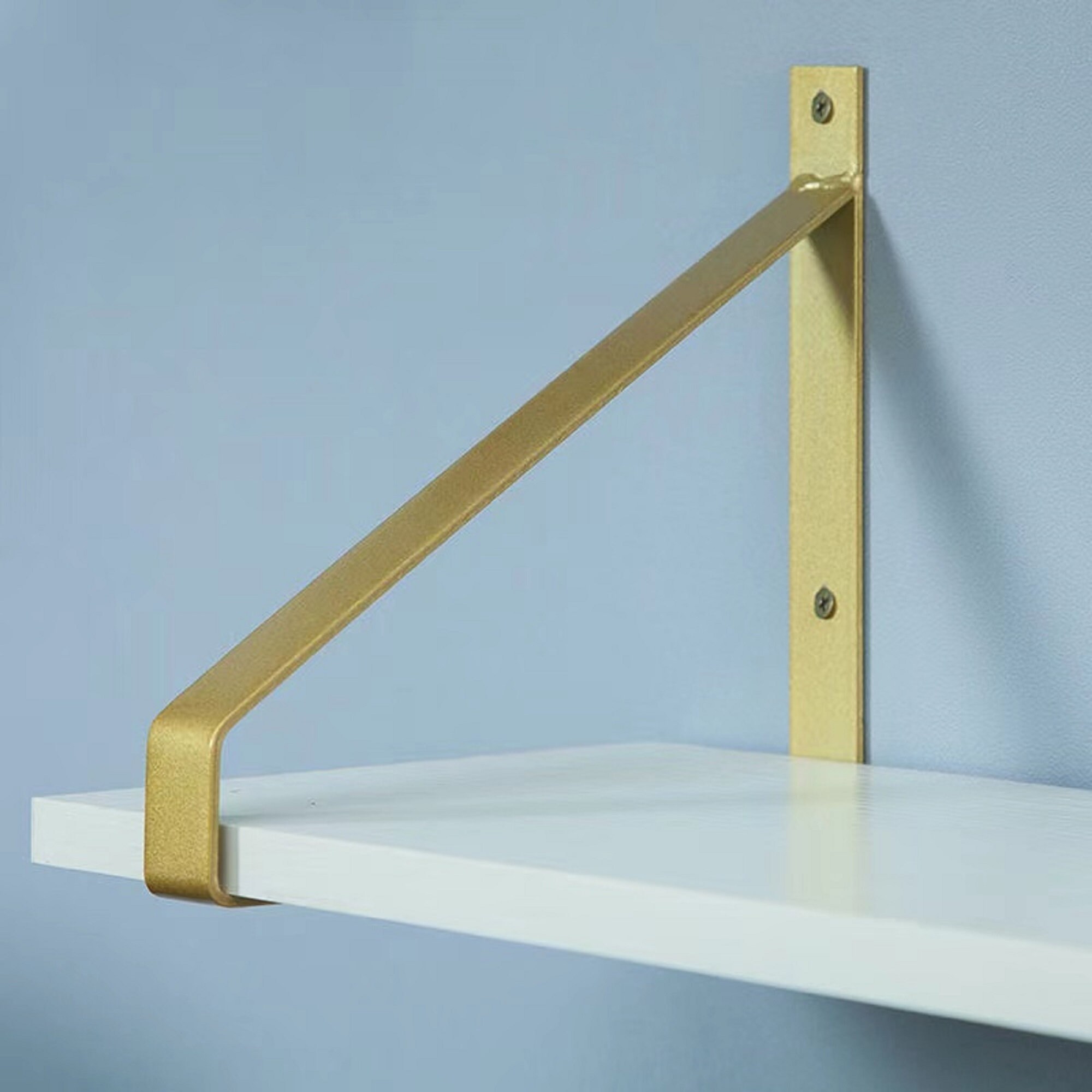 Steel Gold Shelf Bracket Shelf Supports Brass Powder Shelving - Etsy