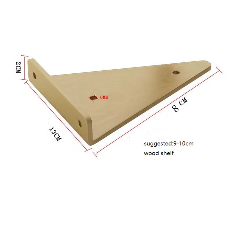 Retro Gold Shelving Golden Bracket Shelf on Wall Shelf Brackets for ...