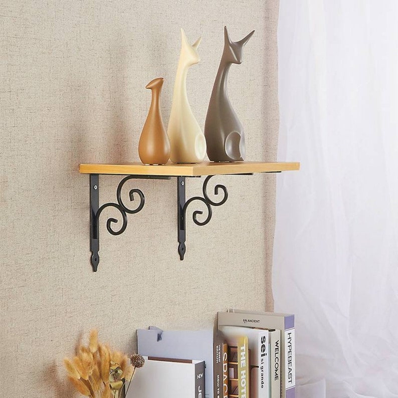 Triangle Storage Rack Black Bookshelf Bracket Thickened Iron Wall ...