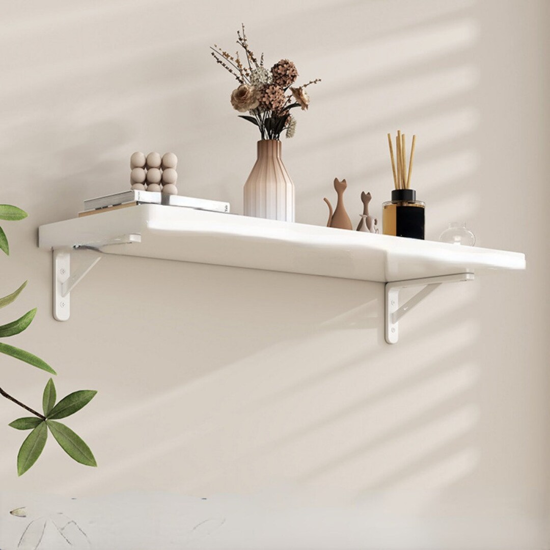 Wall Shelves Study Hanging Laminate Display Shelf Restaurant Wall ...