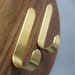 Solid Brass Hook Gold Coat Hooks Wall Hook Cap Hanger Clothes - Etsy