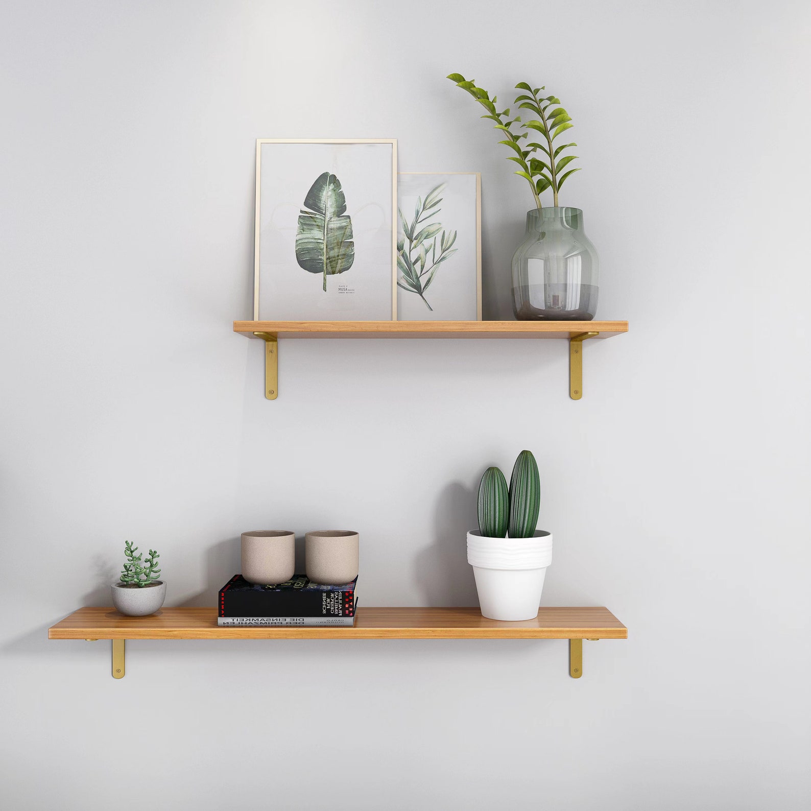 Steel Gold Shelf Bracket L Brackets Book Shelf Supports - Etsy