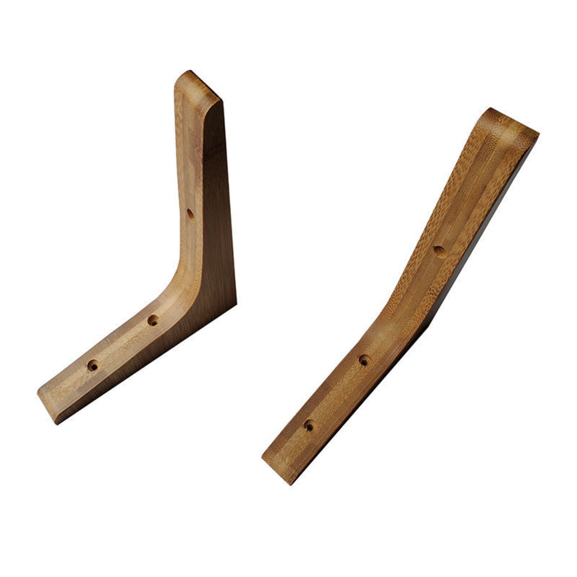 Wooden Triangle Bracket Rounded Home Solid Wood Wall Shelf One - Etsy