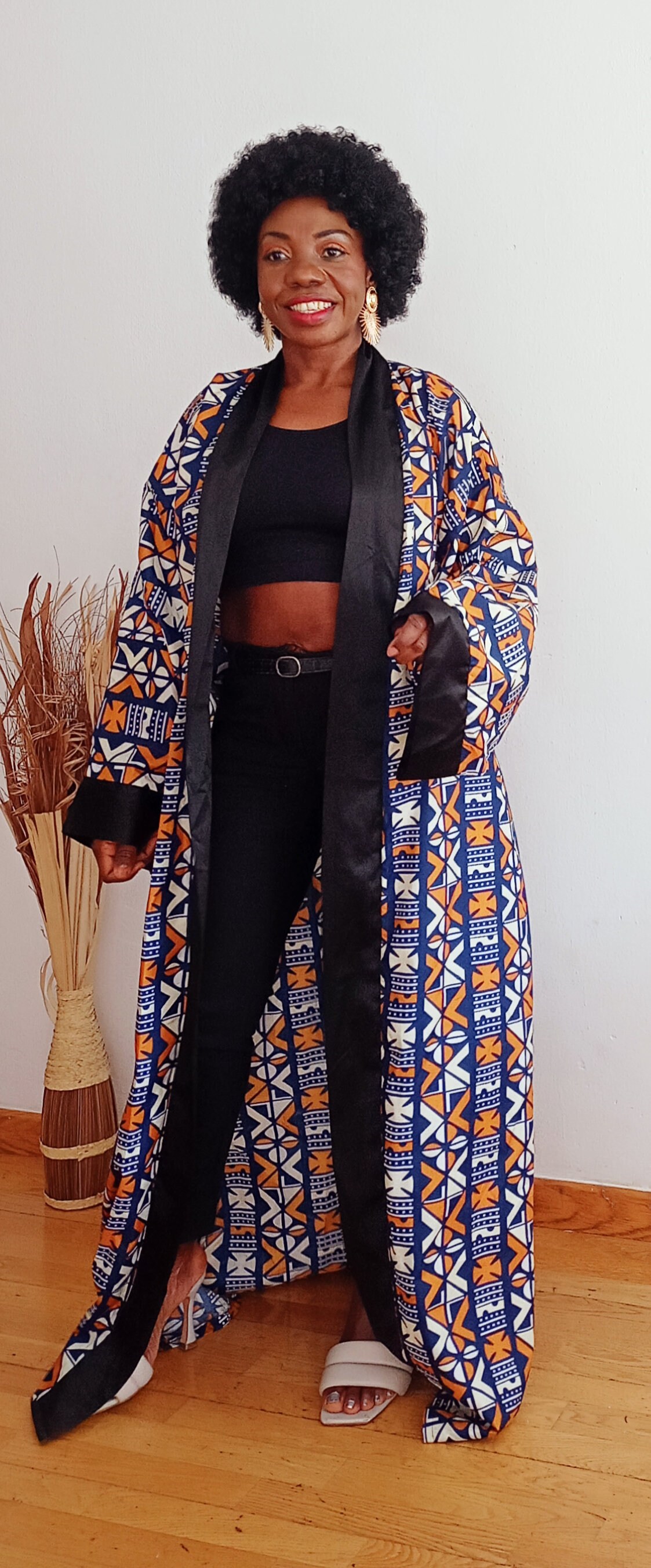 African Print Duster, African Print Jacket, Mudcloth Jacket, Ankara ...