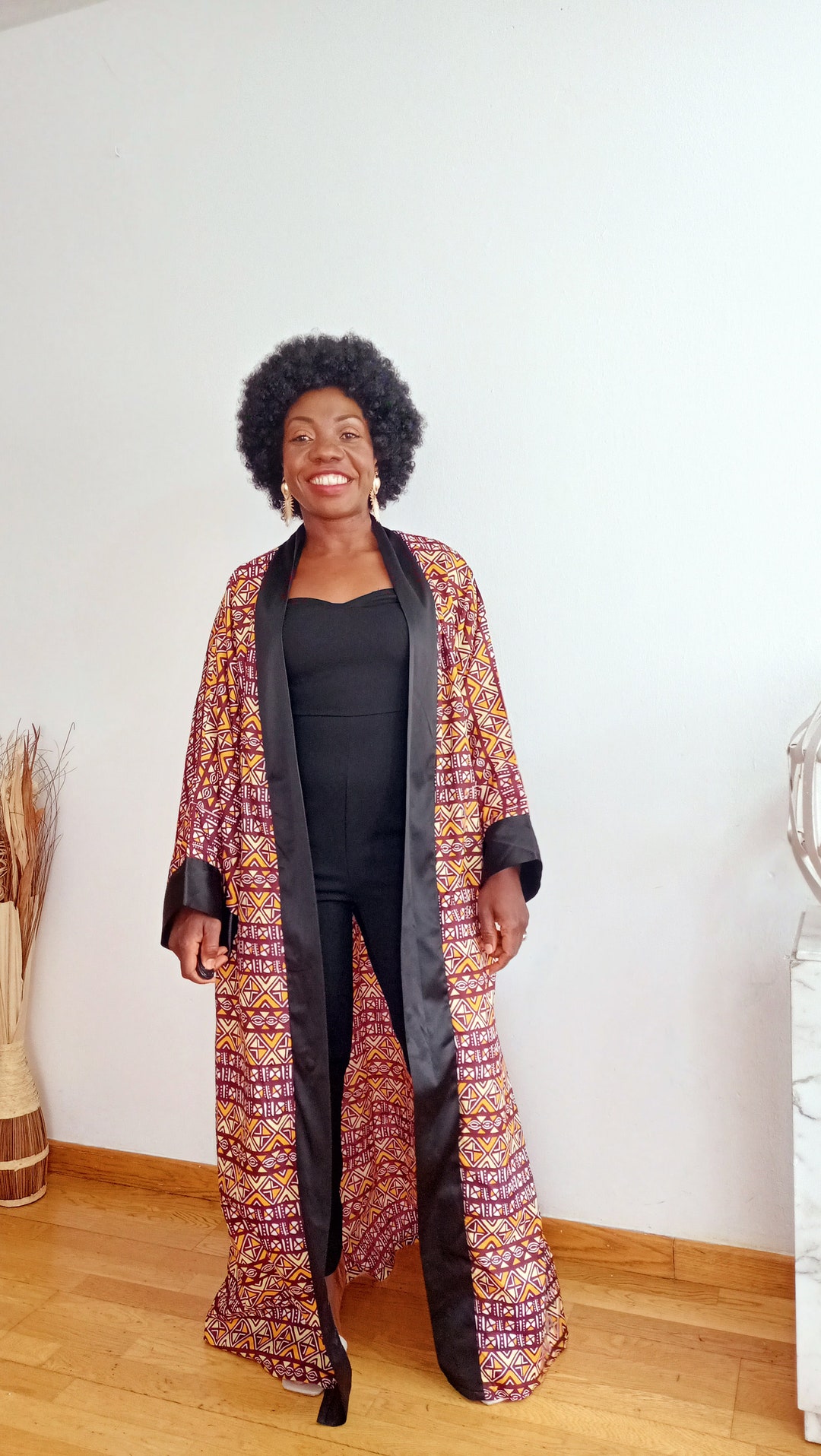 African Print Duster, African Print Jacket, Mudcloth Jacket, Ankara ...