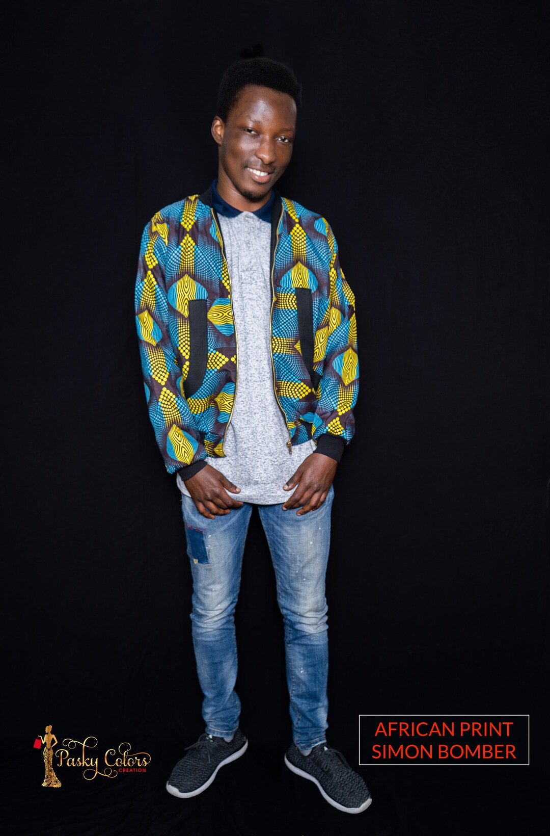 Ankara Bomber SIMON, Bomber Jacket, African Dress, Ankara Jacket ...