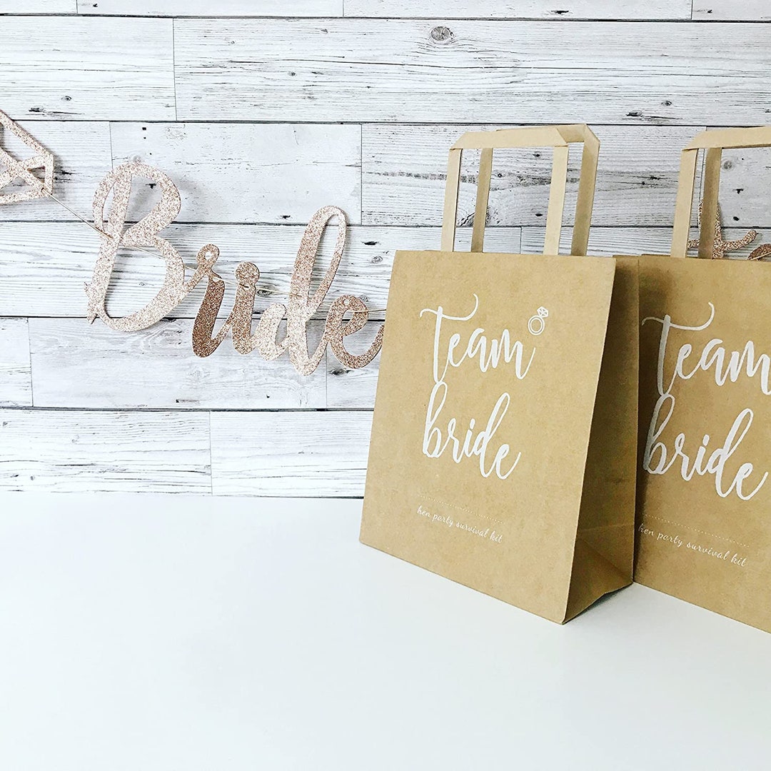 Hen Party Bags Team Bride Bags for Hen Do Eco Friendly Hen Do Bags Hen ...