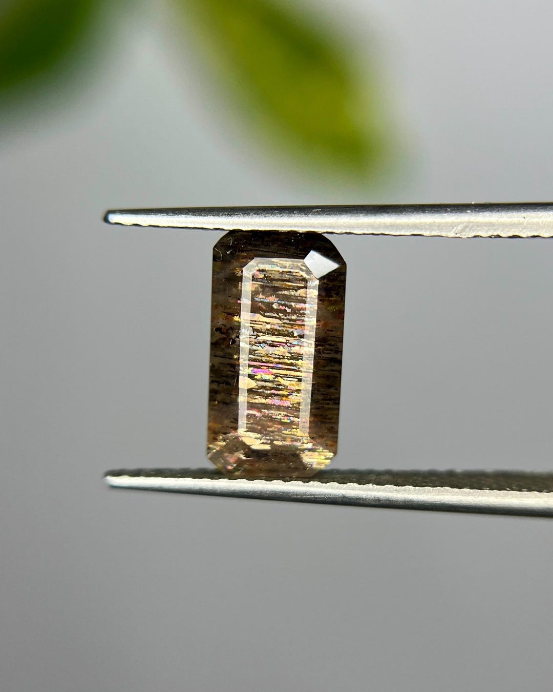 Multi Colour Flakes Sunstone Bloodshot Sunstone 11x6 MM 1.85 Cts ...