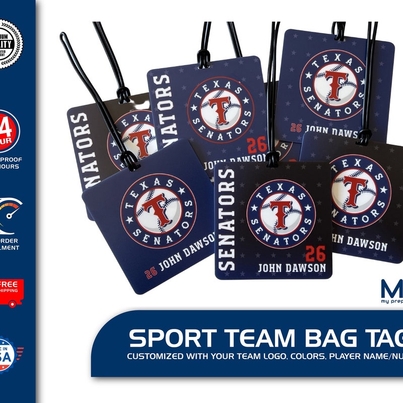 Baseball Bag Tag - Etsy