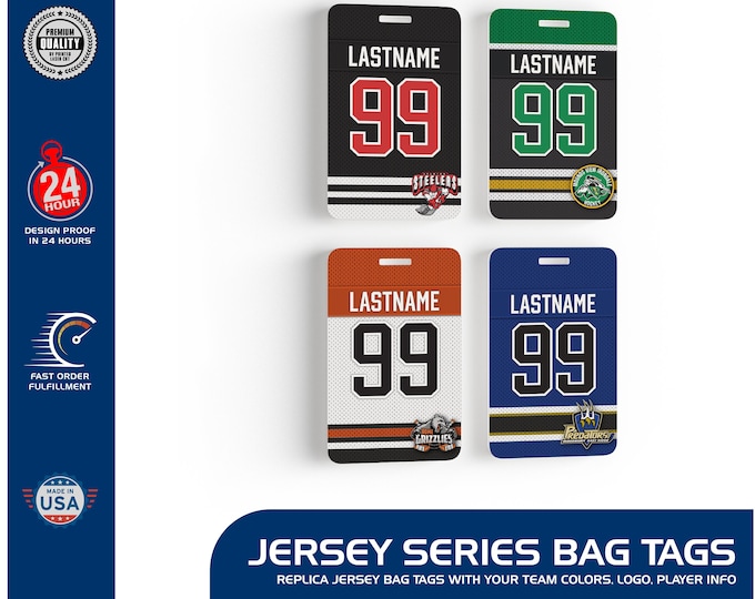 Customized Sport Bag Tag for Teams - Single Sided or Double Sided - 4 ...