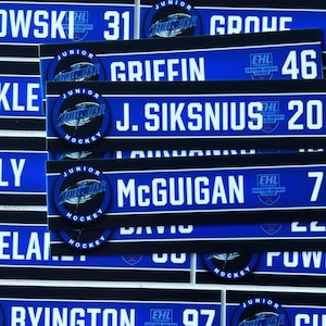 PRO-ELITE Locker Room Nameplate 9 Design Options Fully Customized Team ...