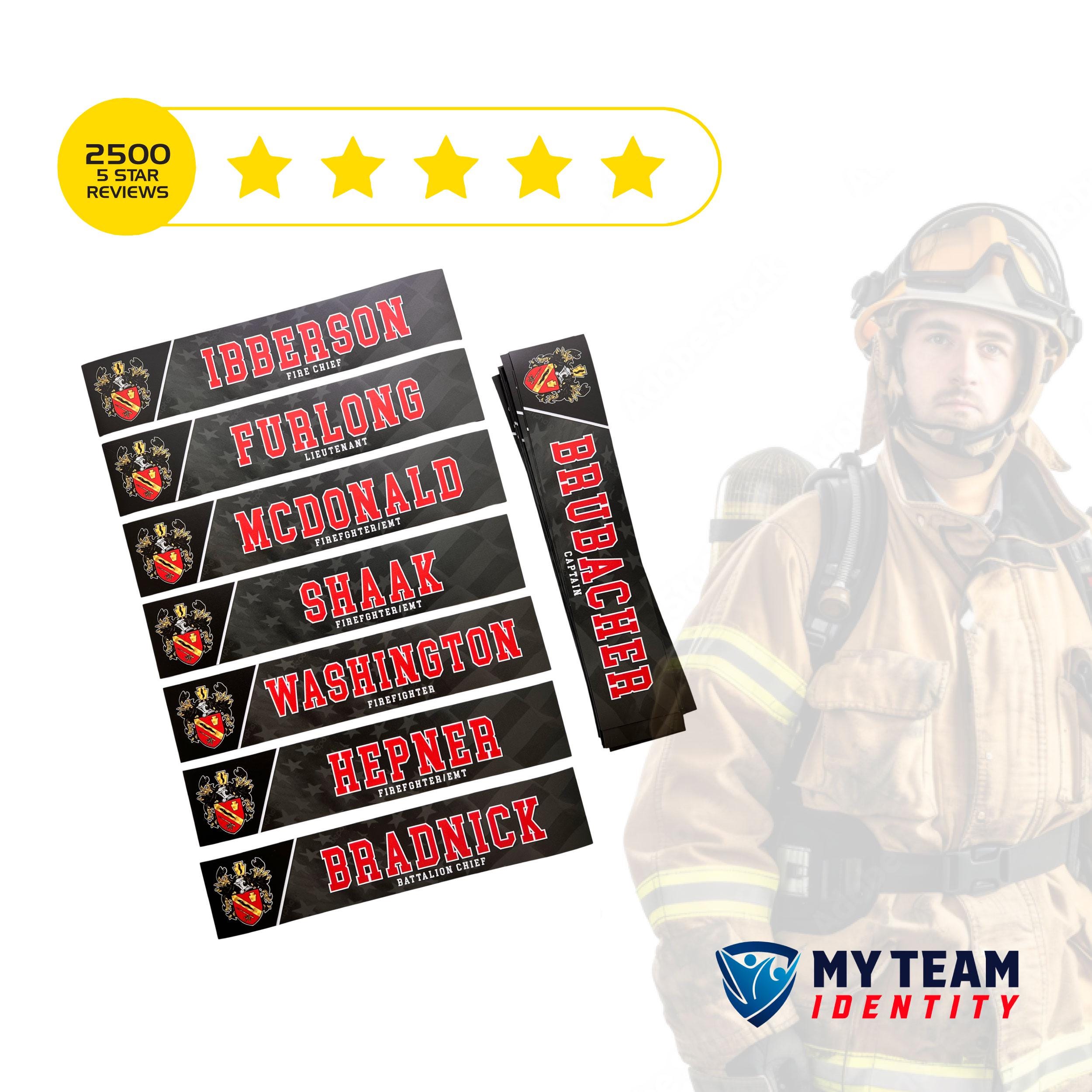 FIREFIGHTER Series Locker Nameplates - 10 Design Options - Branded to ...