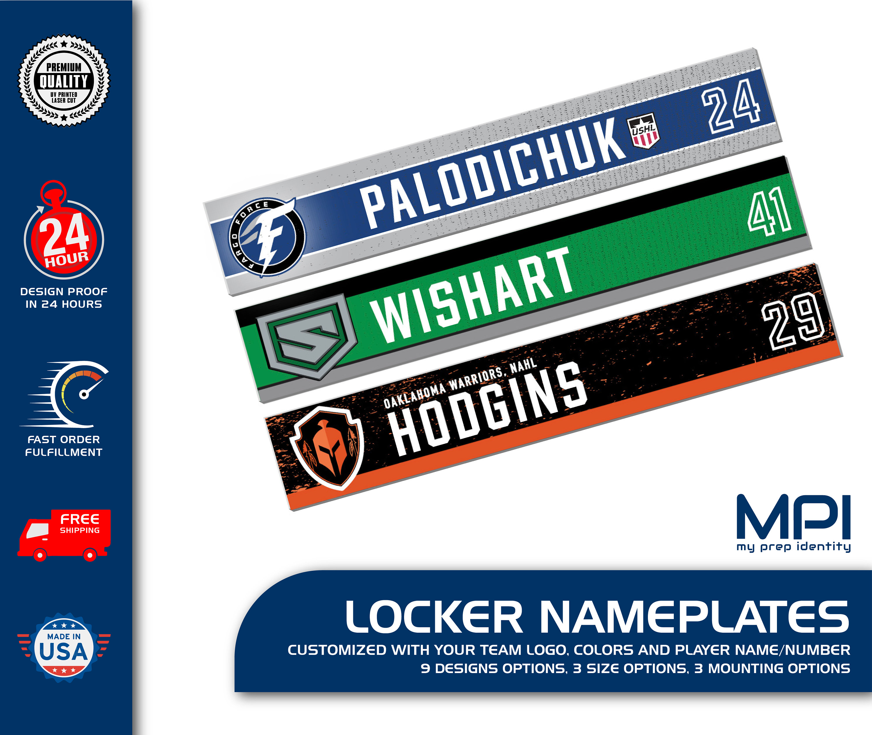 Locker Room Name Tags