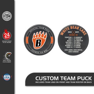 Official Team Puck - Customized to Your Team With Your Team's Logo ...