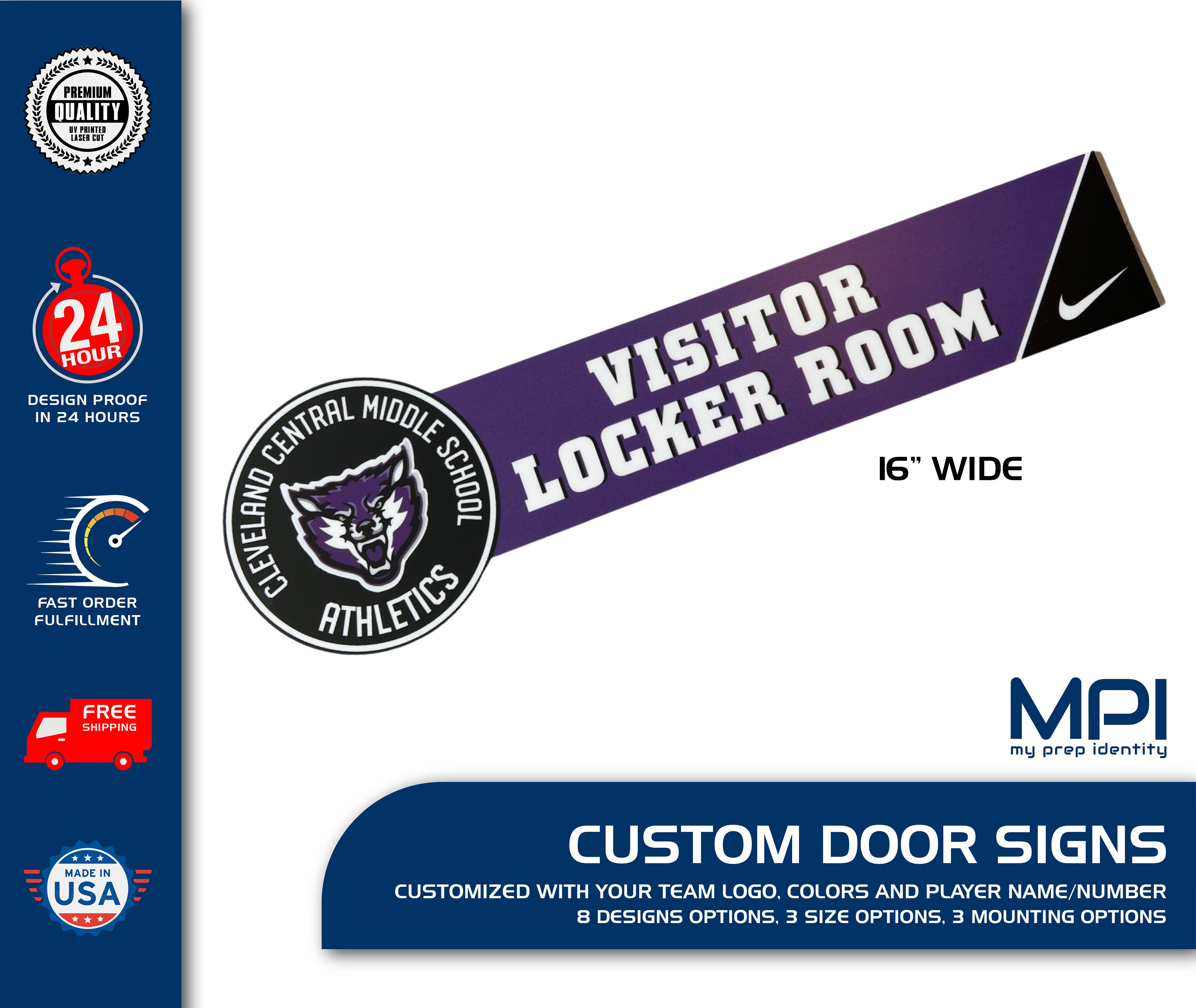 Locker Room Name Tags