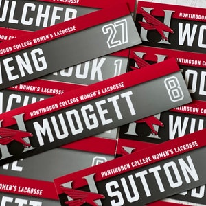 PRO-ELITE Locker Room Nameplate 9 Design Options Fully Customized Team ...