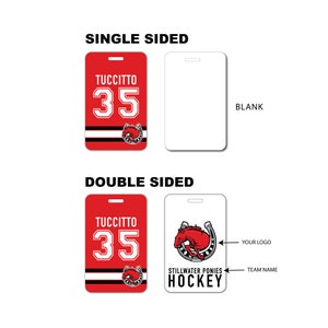 Customized Sport Bag Tag for Teams Single Sided or Double - Etsy