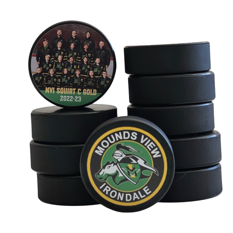 Custom Hockey Puck With PHOTO + LOGO - Fully Personalized - Year End ...