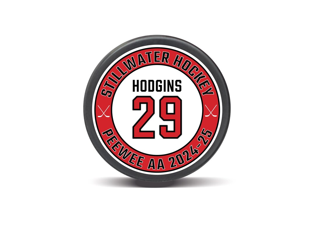 PERSONALIZED Hockey Puck With Player Name, Number, Team Name, Division ...