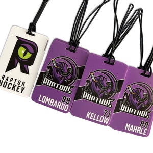 Customized Sport Bag Tag for Teams - Single Sided or Double Sided - 4 ...