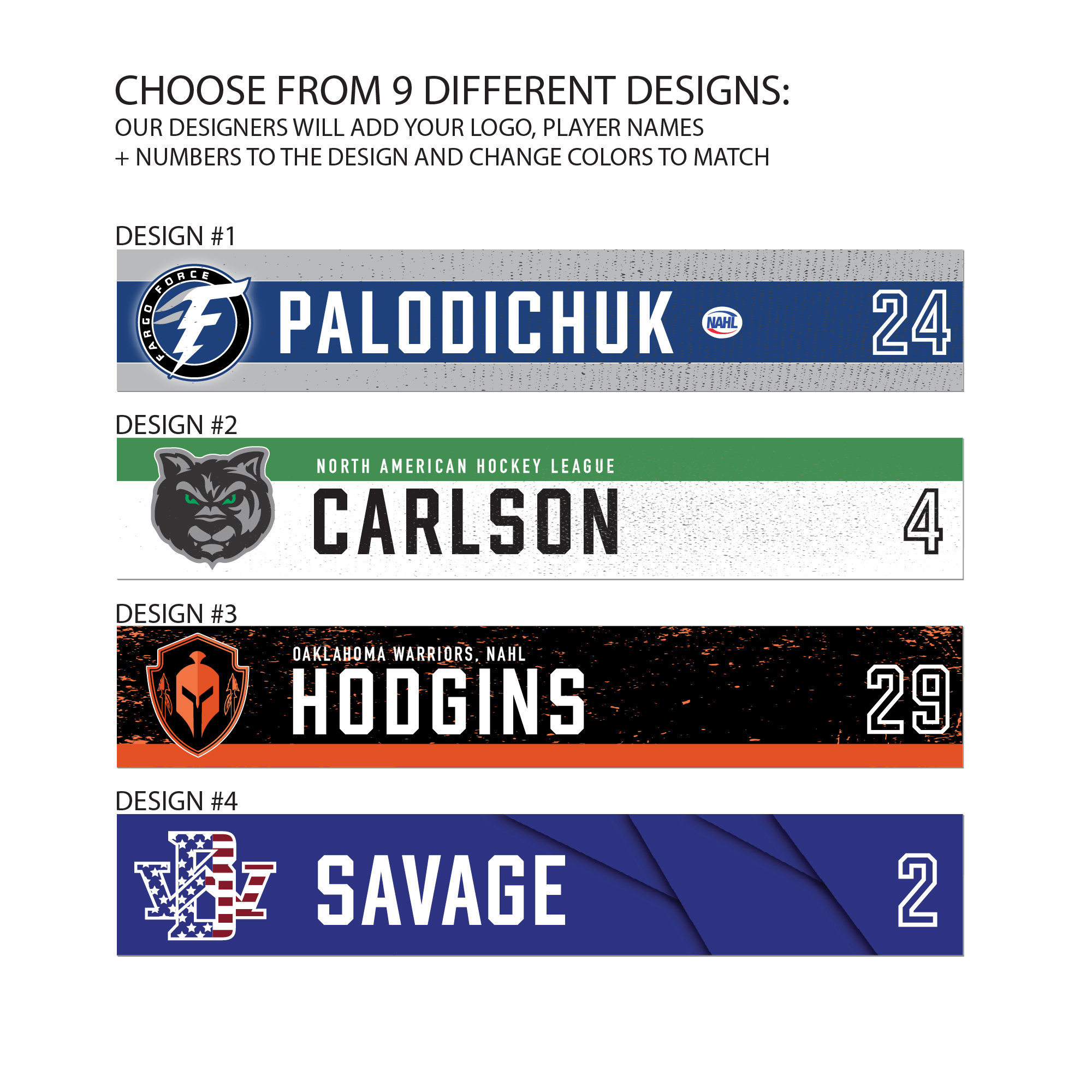 Sports Locker Nameplates