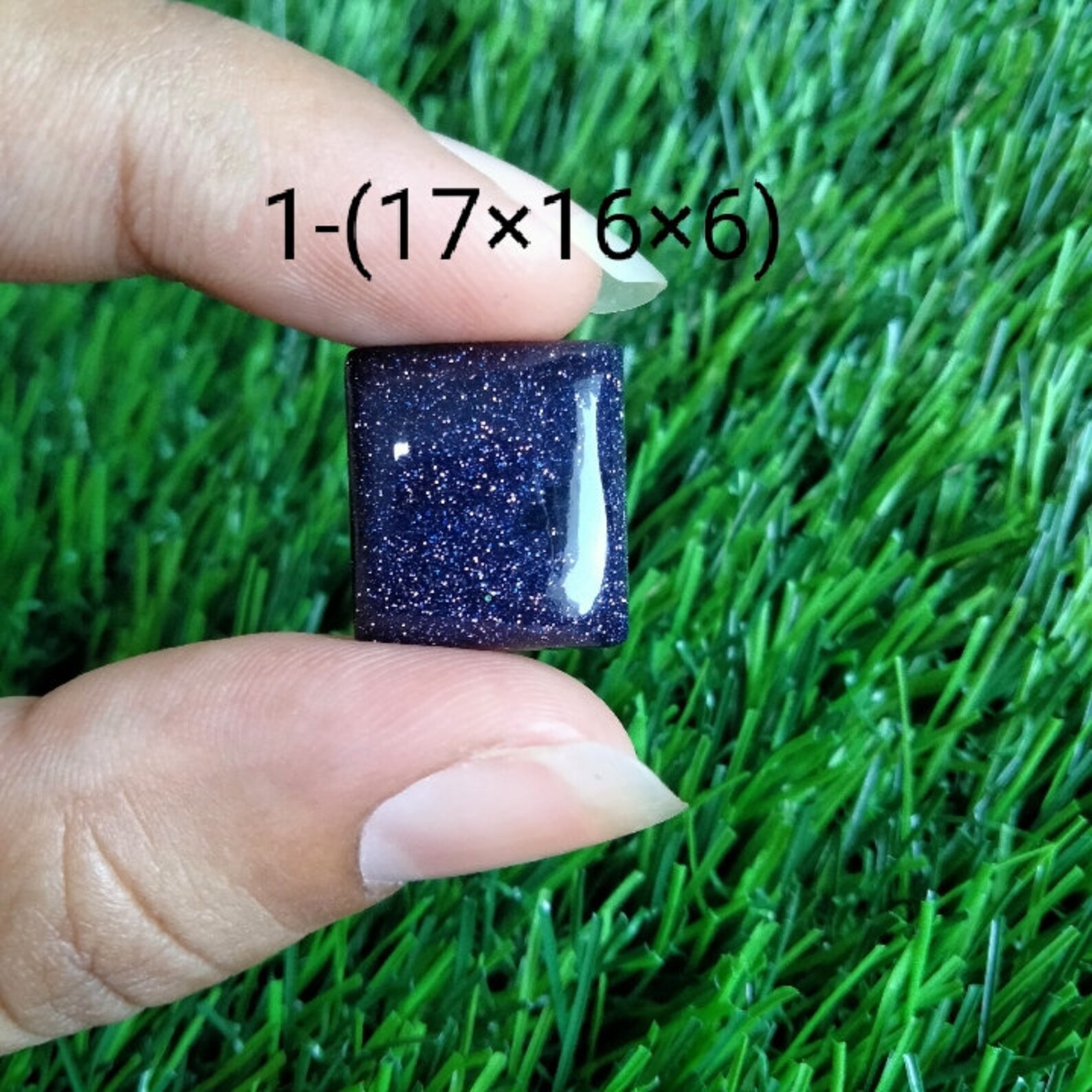 Blue Sunstone Cabochon Blue Sunstone Galaxy Protection - Etsy